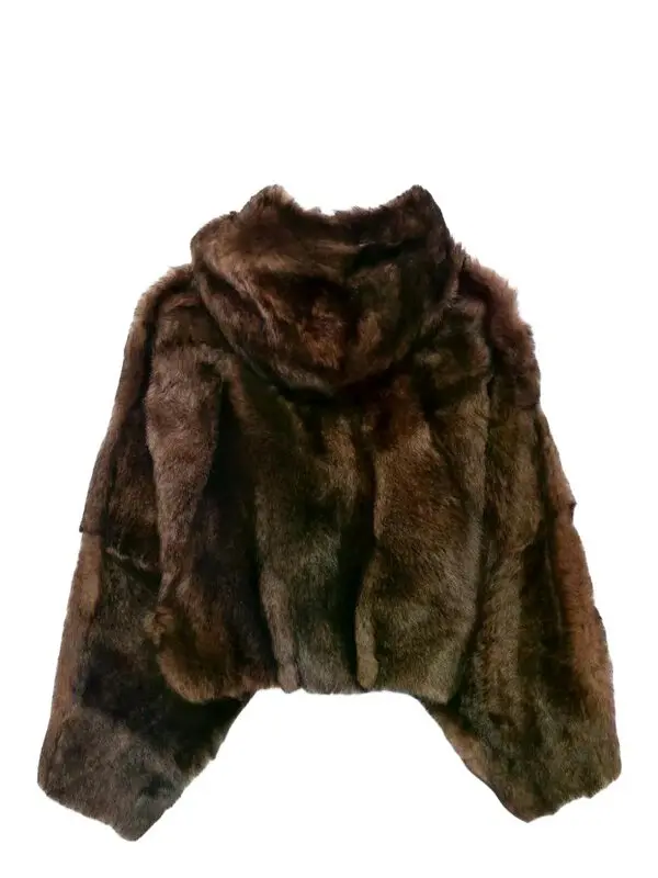 UTZON Hooded Reversible Jacket - Brown