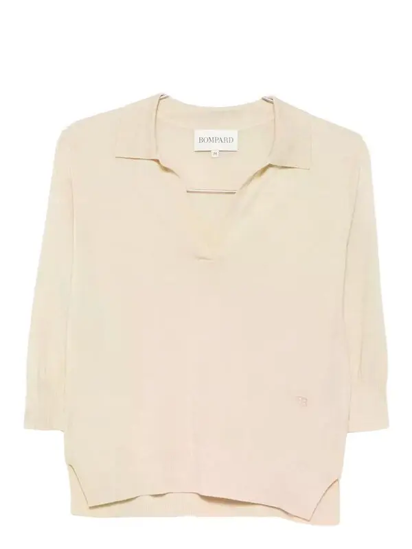 Eric Bompard Embroidered-logo T-shirt - Neutrals
