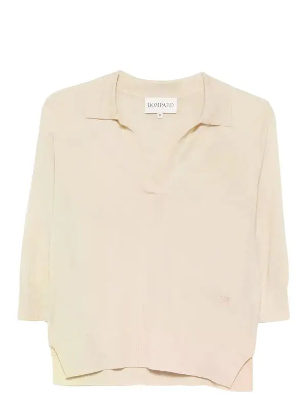 Eric Bompard Embroidered-logo T-shirt - Neutrals