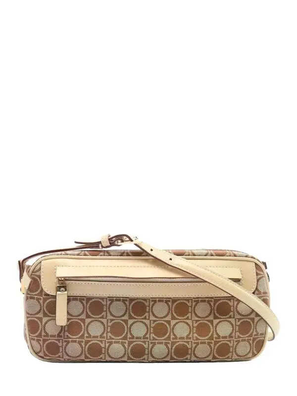 FERRAGAMO Gancini Shoulder Bag - Brown