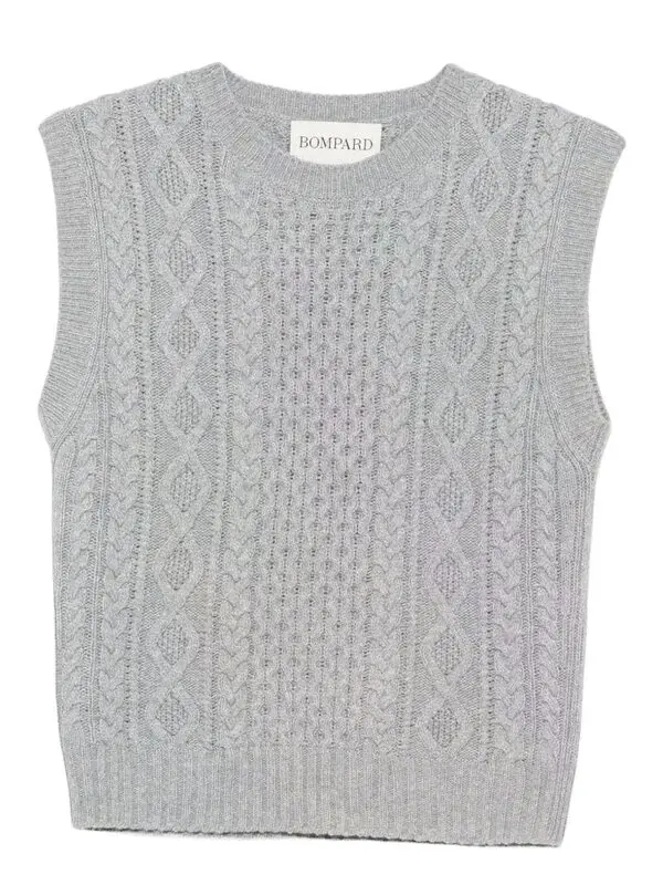 Eric Bompard Cashmere Cable-knit Vest - Blue