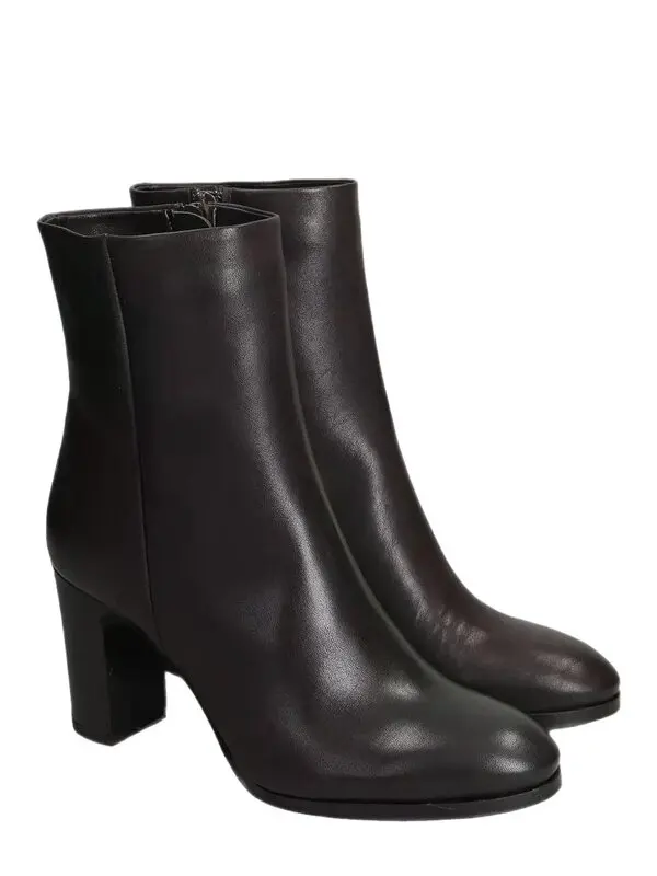 JULIE DEE Block-heel Ankle Boots - Brown
