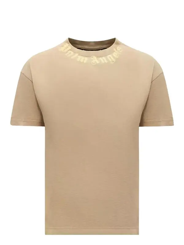 Palm Angels Logo-print T-shirt - Neutrals