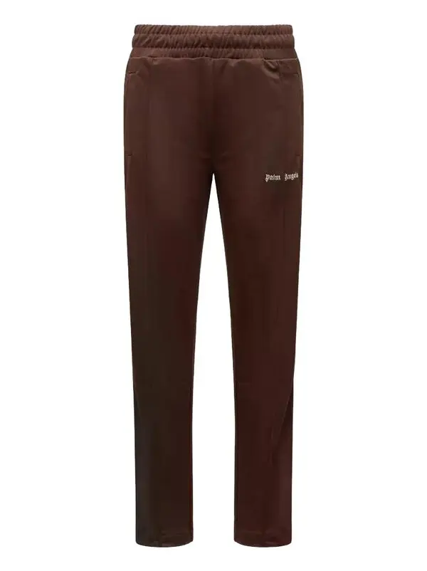 Palm Angels Logo-print Side-stripe Track Pants - Brown