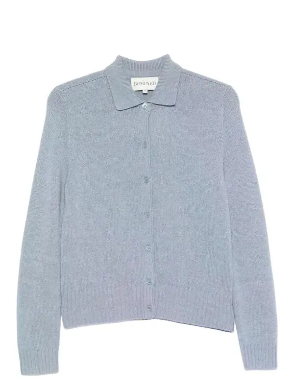 Eric Bompard Cashmere Links-stitch Cardigan - Blue