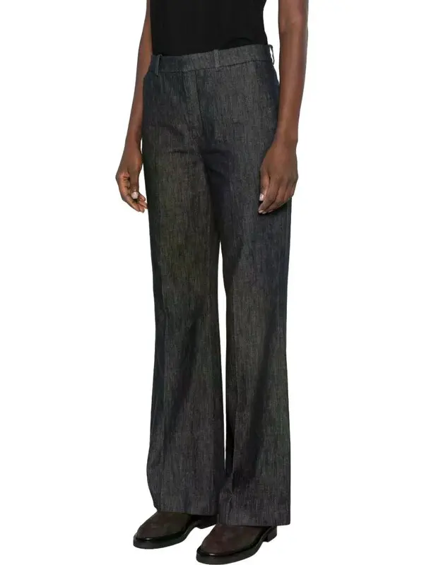 DRYKORN Logo Patch Wide-leg Jeans - Blue