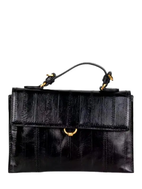 GIANNI CHIARINI Panelled Leather Shoulder Bag - Black