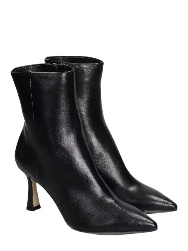 THE SELLER Pointed-toe Side-zip Ankle Boots - Black