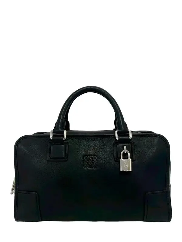 Loewe 2010-2026 Leather Amazona 28 Handbag - Black