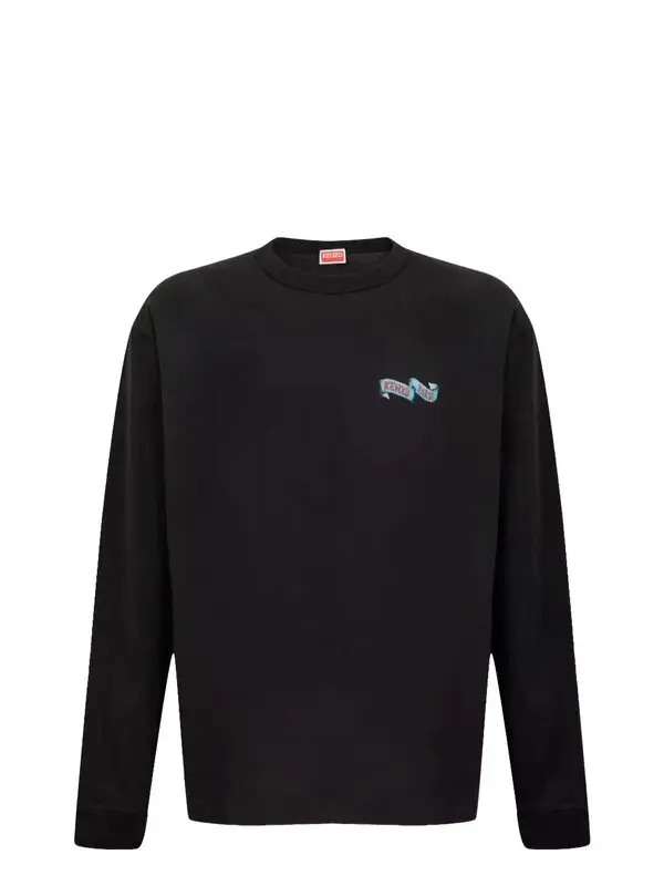 Kenzo Jumping Tiger Printed Sweatshirt - Black