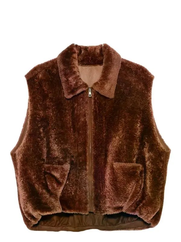 Simonette Ravizza Cassie Sleeveless Jacket - Brown