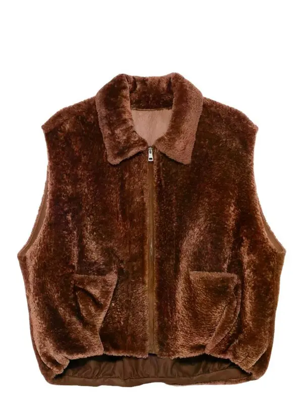Simonette Ravizza Cassie Sleeveless Jacket - Brown