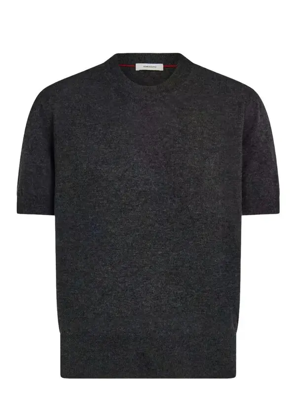 FERRAGAMO Gancini Detail Top - Grey