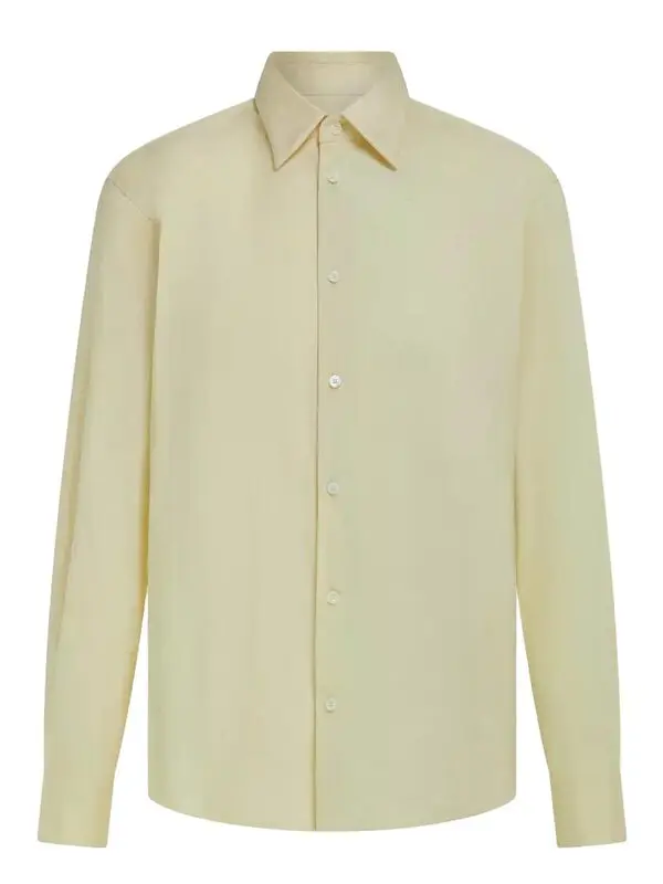FERRAGAMO Shirt With Micro Print - Neutrals