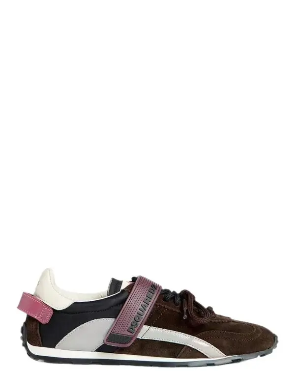 Dsquared2 Suede Sneakers With Dual Lace System - Brown