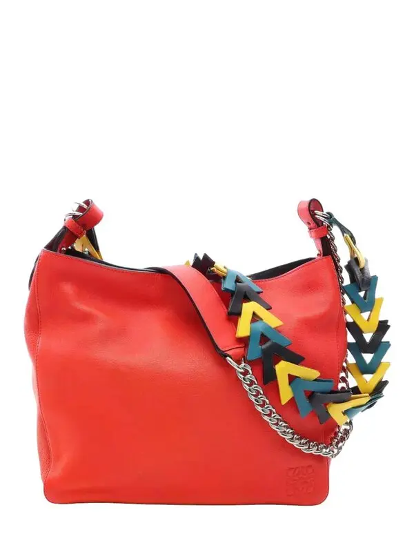 Loewe V-bucket Chain Shoulder Bag - Red