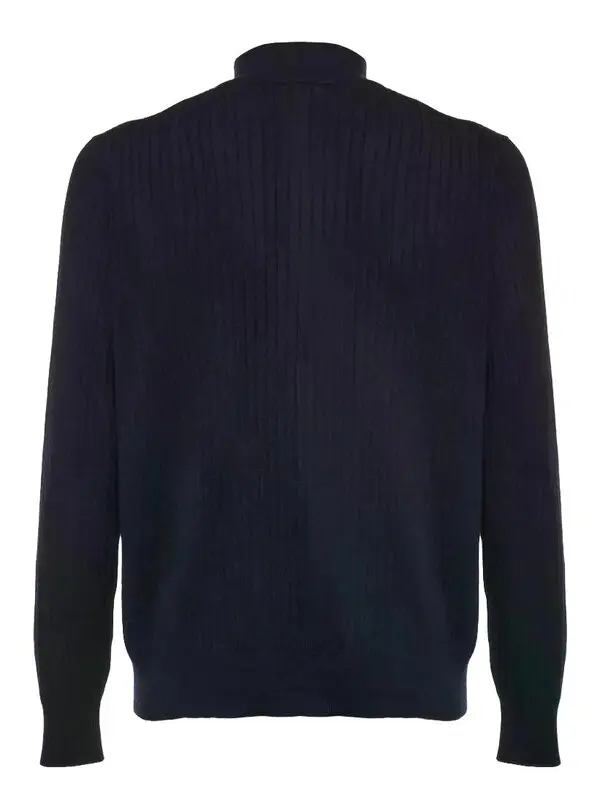 Loro Piana Ribbed-knit Zip-up Cashmere Cardigan - Blue