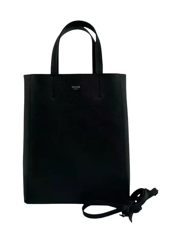 Celine 2019 Vertical Cabas Satchel - Black