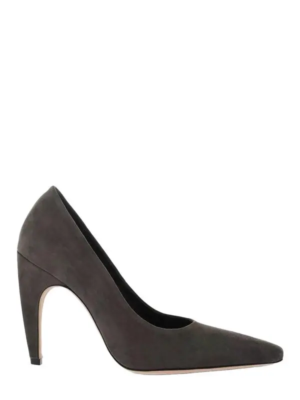 JUDE Fame Square-toe Pumps - Grey