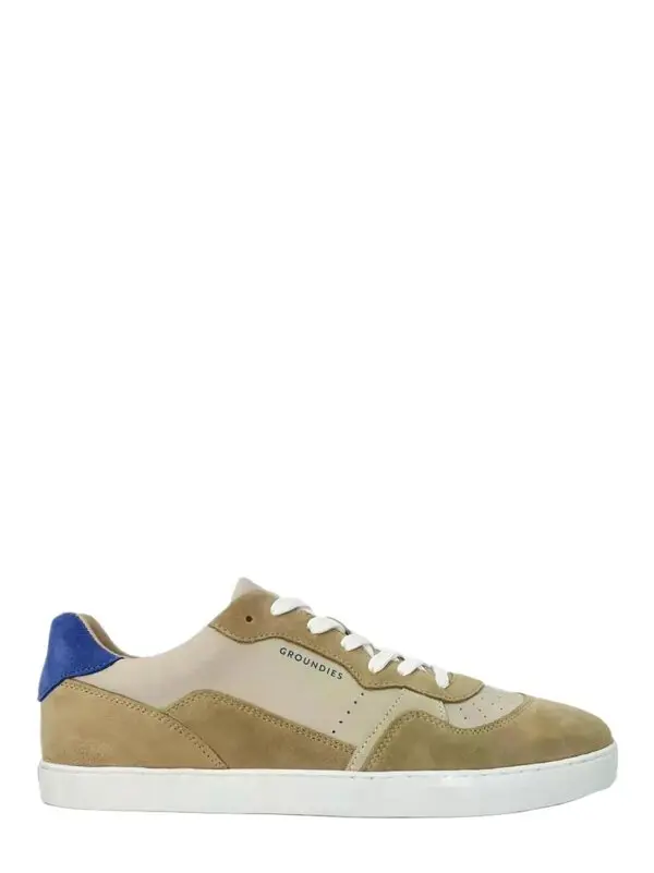 GROUNDIES Nova Perforated Panelled Sneakers - Neutrals