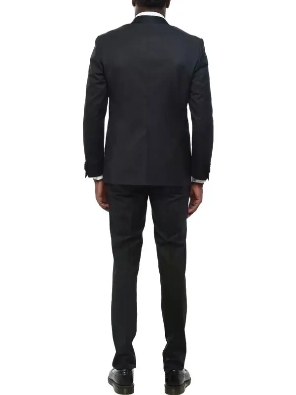 Corneliani Academy Satin-lapel Suit - Black