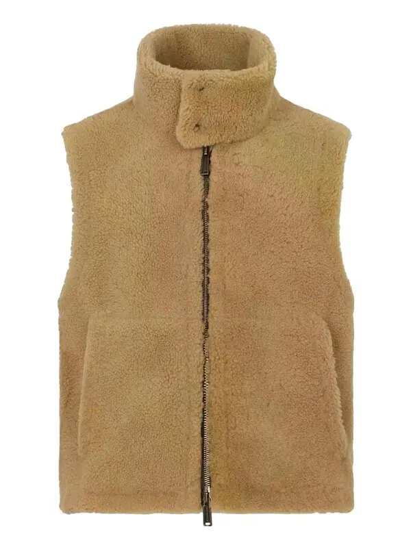 Dsquared2 Shearling Vest - Neutrals