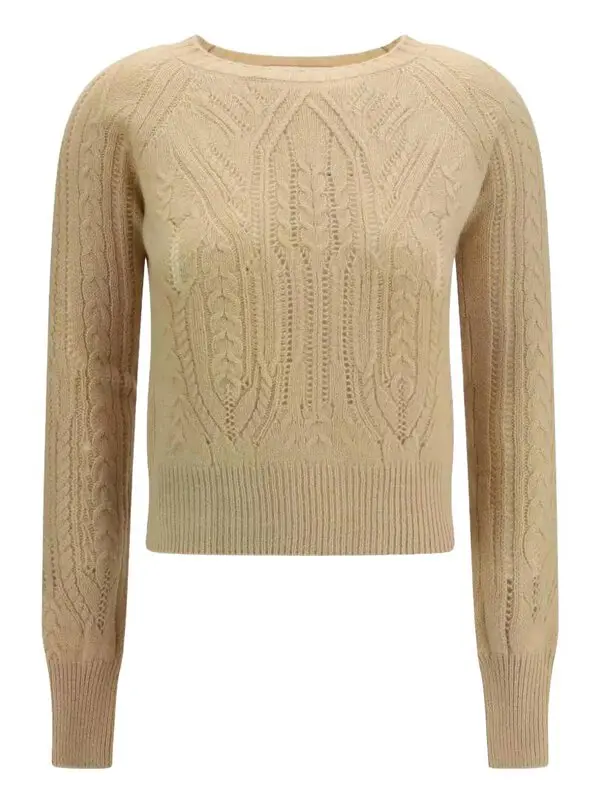 Ermanno Scervino Cable-knit Cashmere Sweater - Neutrals