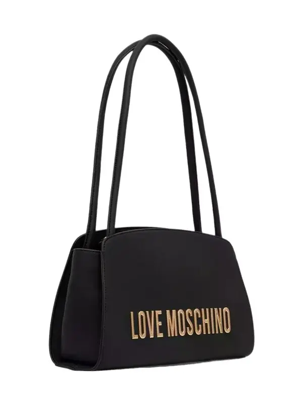 Moschino Logo-lettering Shoulder Bag - Black