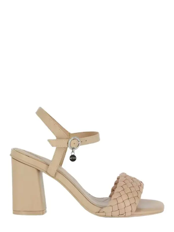 MEXX Braided Block Heel Sandals - Neutrals