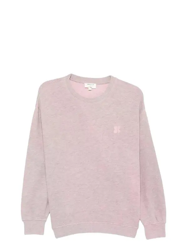 MAISON123 Lesly Logo-embroidered Sweatshirt - Pink