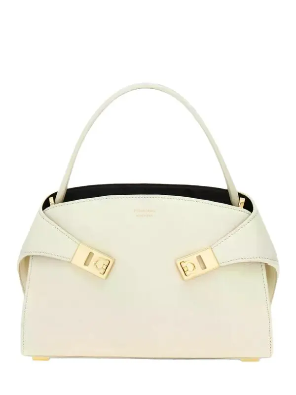 FERRAGAMO Hug Soft Bicolor Handbag Xs - Neutrals