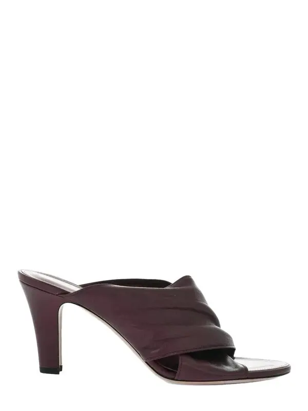Paris Texas Maria Criss-cross Band Mules - Red