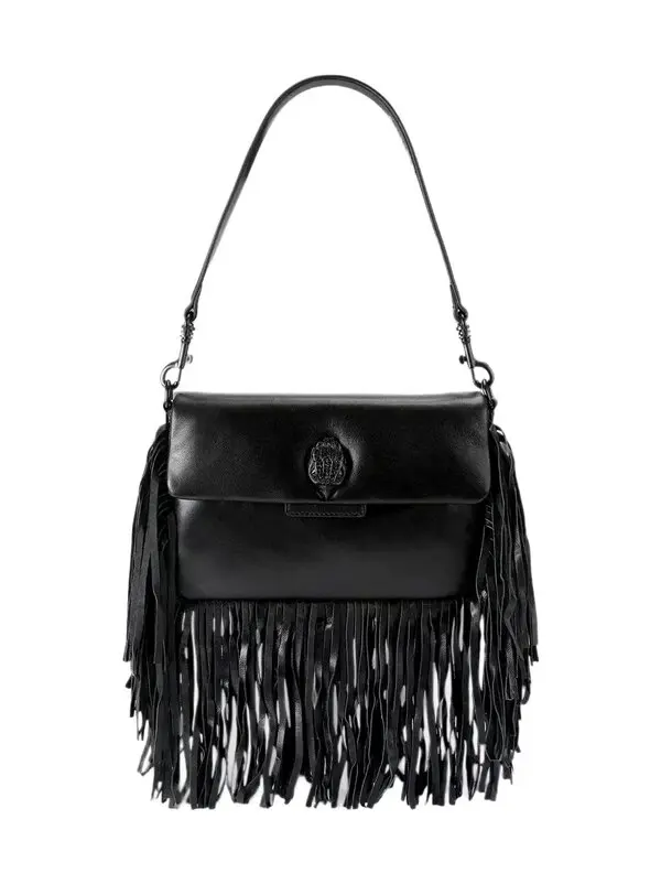 Kurt Geiger Oxford Fringe Drench Shoulder Bag - Black