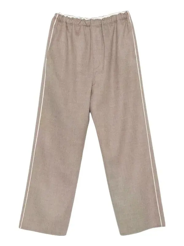 Carven Side-stripe Wide-leg Trousers - Neutrals