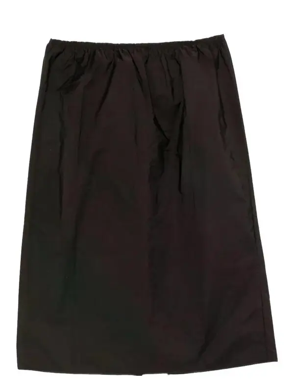 Carven Pearl-embellished Gathered Midi Skirt - Brown