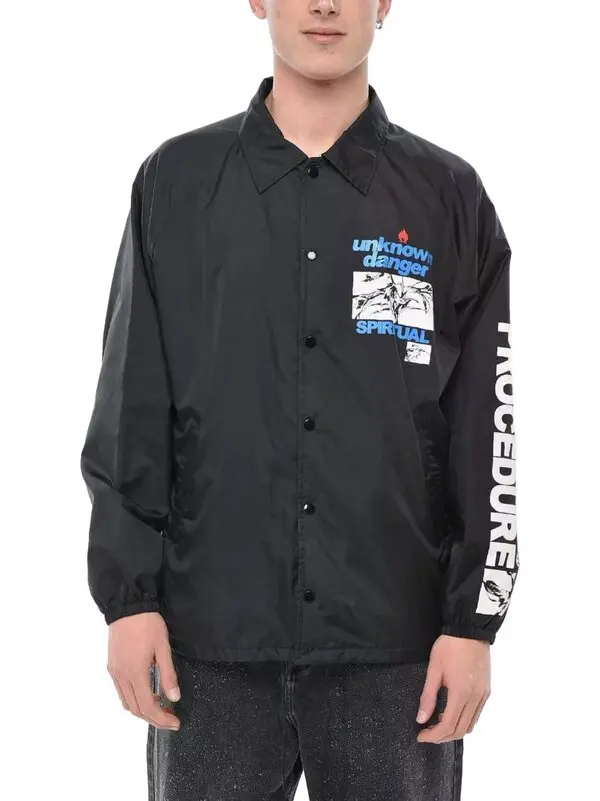 SAINT MXXXXXX Graphic Print Jacket - Black