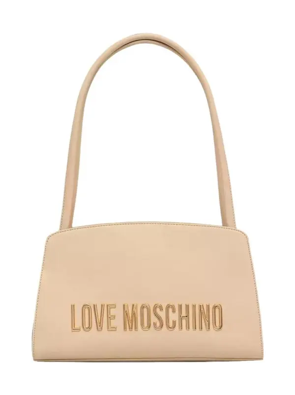 Moschino Logo-plaque Tote Bag - Neutrals