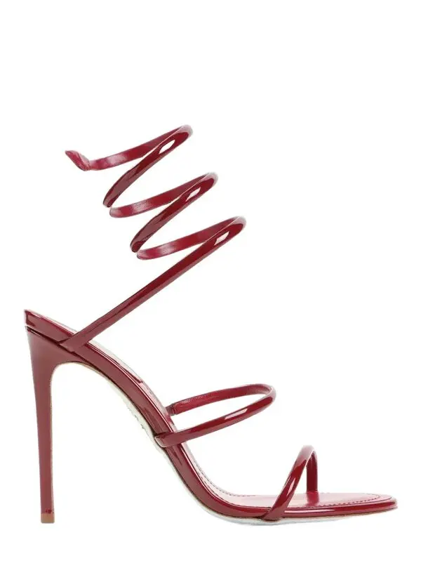 Rene Caovilla Cleo Patent Leather Sandals - Red
