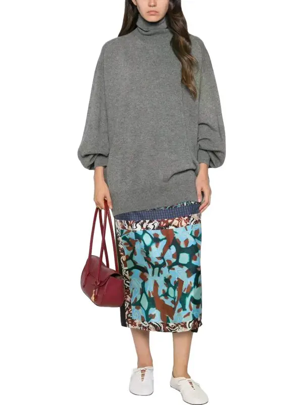 Sofie D'hoore Roll Neck Balloon Sleeve Knit - Grey