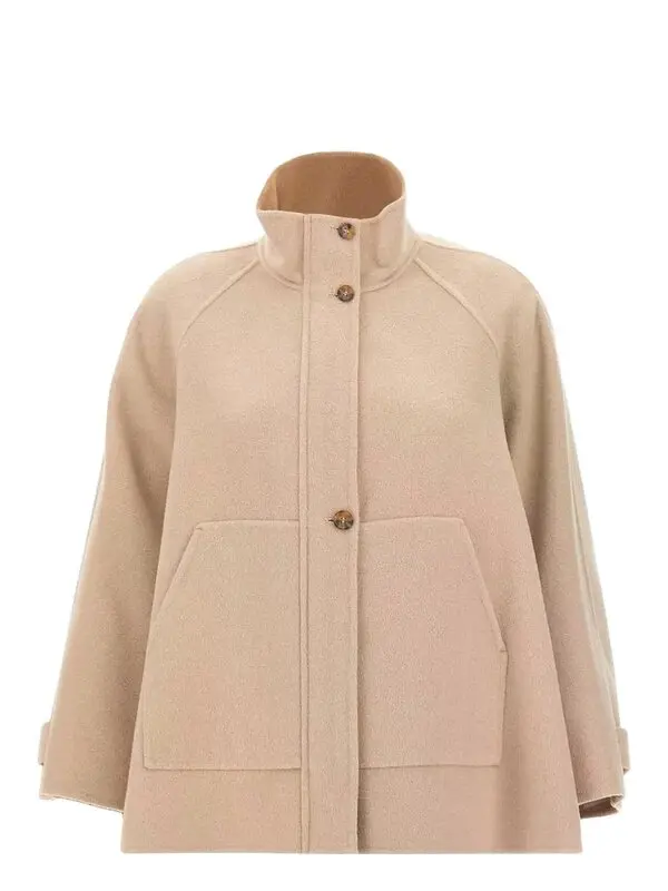 ELENA MIRÒ Flared Side-slit Jacket - Neutrals