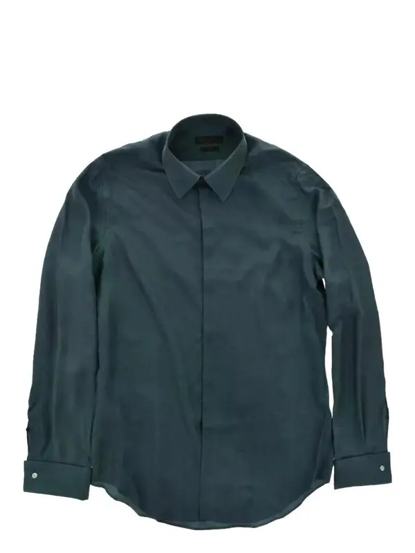 Corneliani Slim-fit Silk Shirt - Green