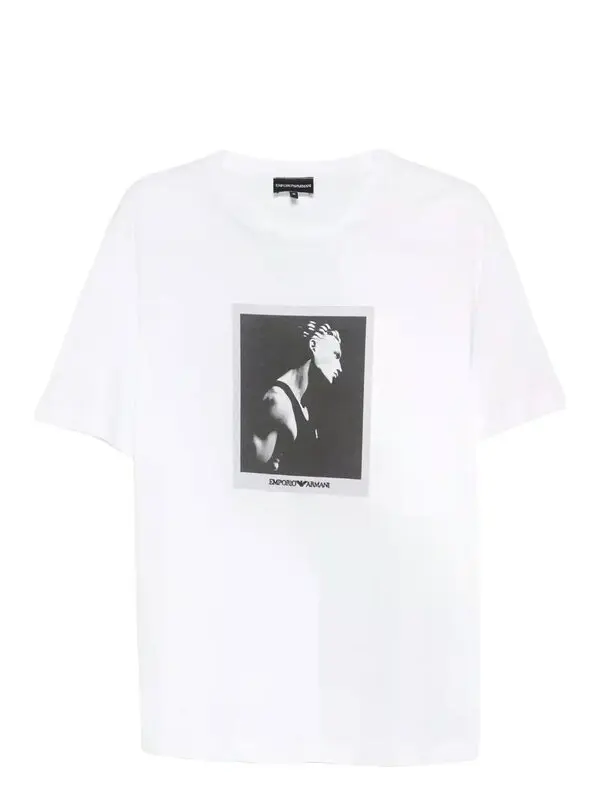 Emporio Armani Graphic-print T-shirt - White
