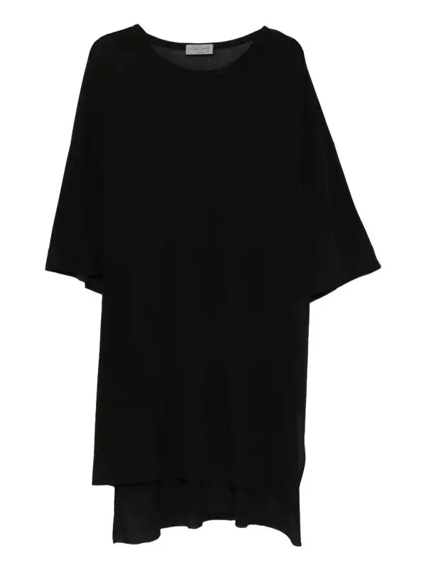 Yohji Yamamoto Oversized Side-slit T-shirt - Black