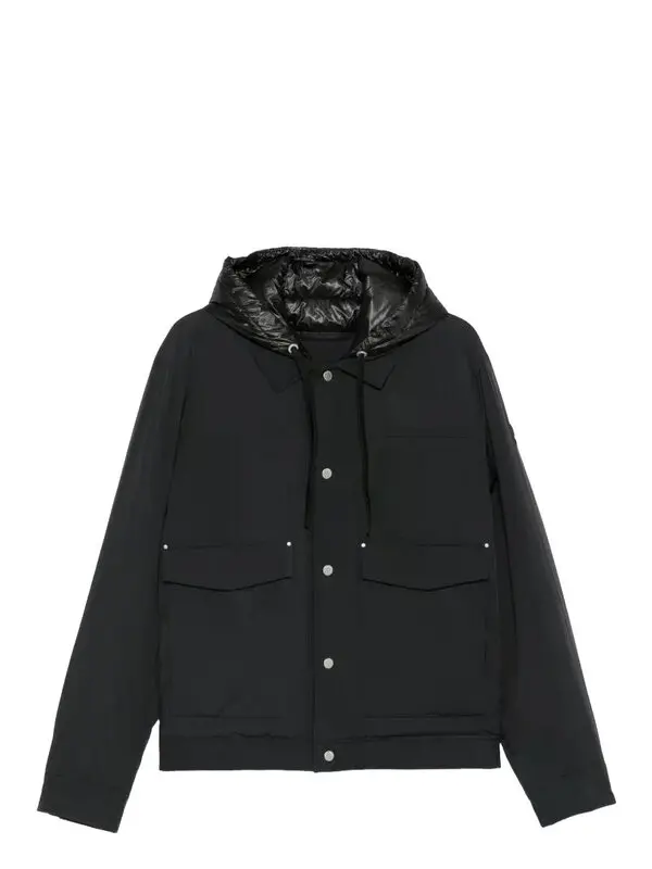 Moose Knuckles Hooded Puffer Jacket - Black