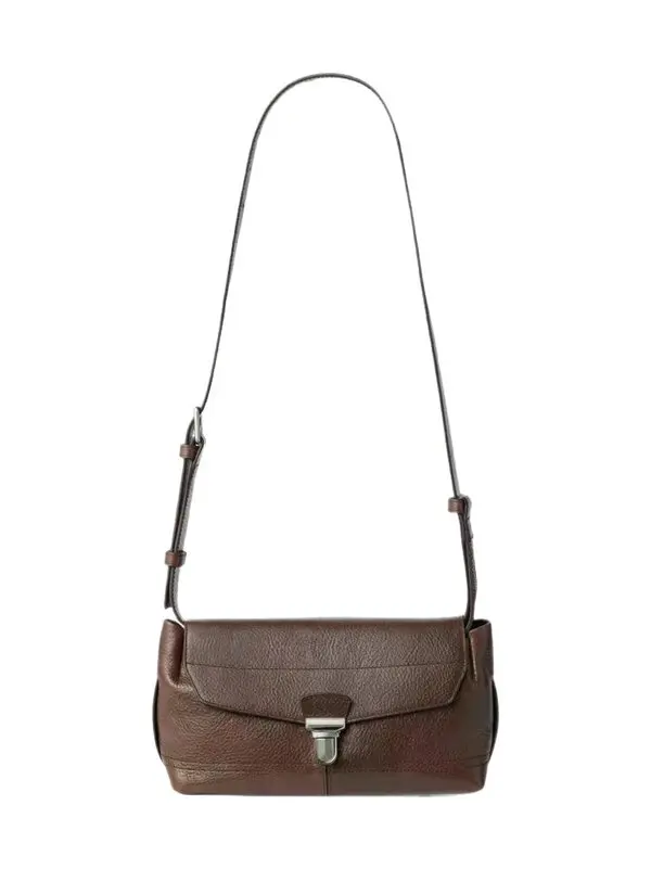 LEMAIRE Small Gear Bag In Leather - Brown