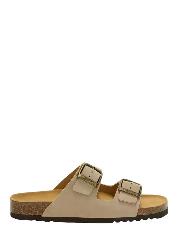 DR. SCHOLL'S SHOES Julien Suede Buckle Sandals - Neutrals