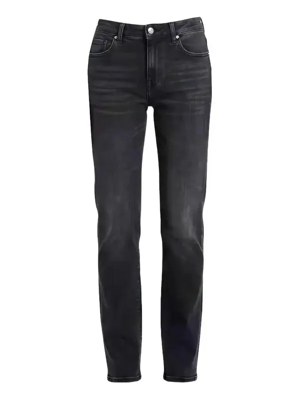 7 For All Mankind Calie Straight-leg Jeans - Black