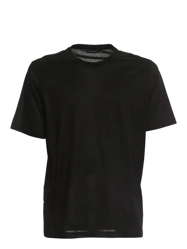 FILERIA Crew-neck Short-sleeve T-shirt - Black