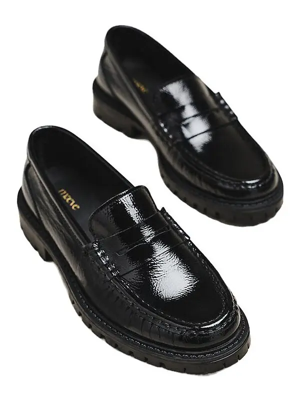 Maeve Classic Loafers - Black