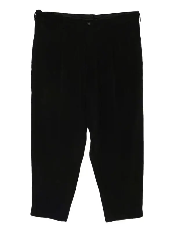 Yohji Yamamoto Pleated Wide-leg Trousers - Black